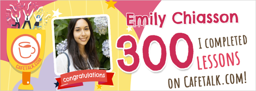 Emily Chiasson 강사 프로필 | 카페토크 Cafetalk | 일상에 즐거움을 더해요